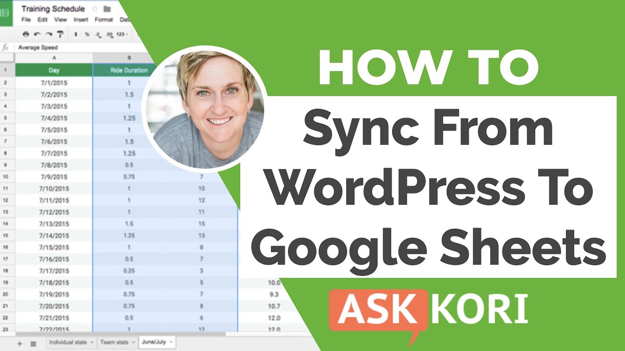 Sync Your WordPress Website with Google Sheets - Ask Kori