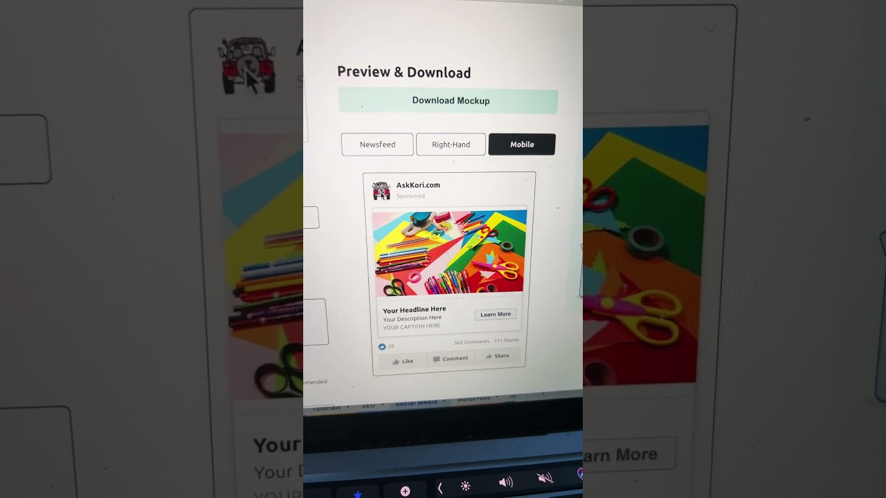 Free Facebook Mock-up Tool. Easily show off on your portfolio or to a ...
